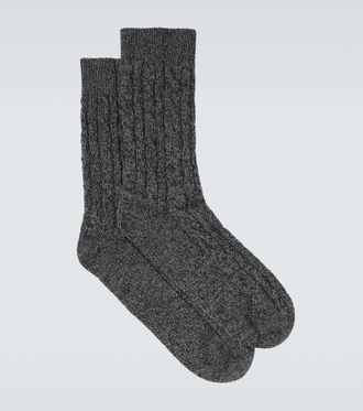 Loro Piana Chaussettes Treccia en cachemire