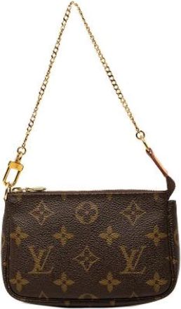 Louis Vuitton Pre-owned Mini Pochette Accessoires - Femme - Pre-owned - Brun - Taille: ONE Size