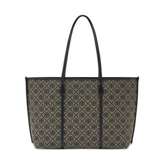 Tory Burch Femme, Sacs, Bleu, Taille: ONE Size Perry T Monogram Tote