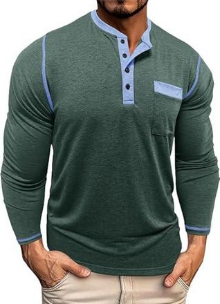 Generic Polo tendance tendance pour homme, coupe classique, v&ecirc;tement de travail d&eacute;contract&eacute;, chemise l&eacute;g&egrave;re et respirante, tuniques de vacances, Vert, 3XL