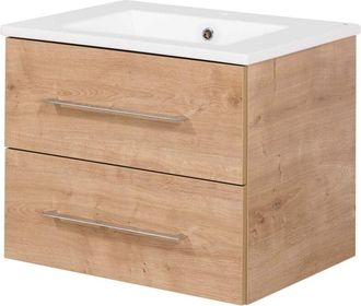 Fackelmann Waschtischunterschrank inkl. Keramikbecken b.perfekt / Soft-Close-System / Ma&szlig;e (b x h x t): ca. 63 x 51 x 48 cm