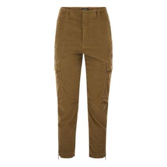 Dondup Eve Velvet Cargo Pants - - Trousers - Herren - Braun - W25