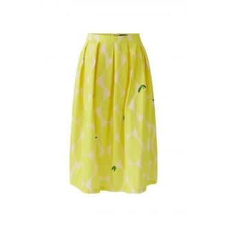 Oui Femme, Jupes, Jaune, Taille: 40 FR Jupe Midi Pliss&eacute;e