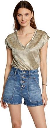 Morgan Femme 242-daya1 T-Shirt, Doré, S EU