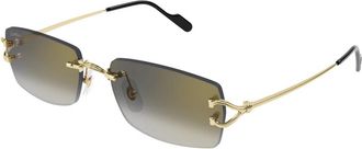 Cartier Signature C Sonnenbrille - - Accessories - Herren - Gelb - 56 MM