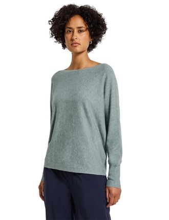Street One Damen 3015541 Dolman Pullover, nile Blue Mel, 36