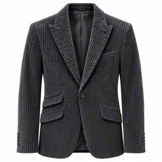 Dolce & Gabbana Gerippte Samtjacke - - Jackets - Herren - Schwarzk - M