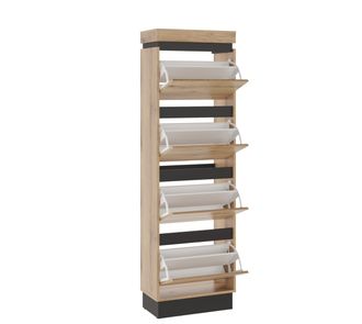 M&ouml;belando Schuhkipper >Corte< in Coast Evoke Eiche Dekor - 53,8x175,5x29cm (BxHxT)