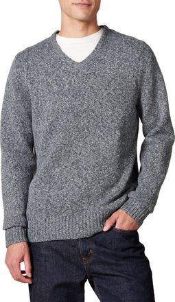 Amazon Essentials Herren Soft-Touch-Pullover mit Langen Ärmeln und V-Ausschnitt, Dunkelgrau Merl, XXL
