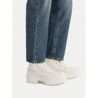 Converse Schn&uuml;rschuhe Converse Chuck Taylor All Star Lugged Heel Leather Platform A10370C Wei&szlig;
