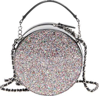 Chanel Crossbody Bags - CC Round Glitter Chain Crossbody - Gr. unisize - in Schwarz - f&uuml;r Damen