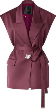Pinko Pinko, Femme, Vestes, Rouge, Taille: 38 FR abiti poliestere
