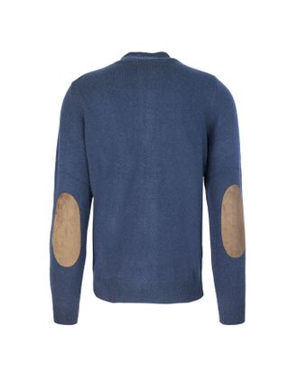 Barbour Mens Wool Knit Jumper Navy Jumpers Sweater