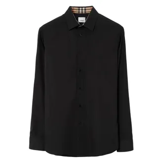 Burberry Homme, Chemises, Noir, Taille: L Chemise coupe ajust&eacute;e