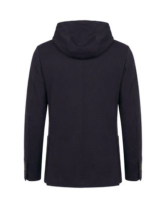 Eleventy Hooded Wool-Blend Blazer - Bordeaux