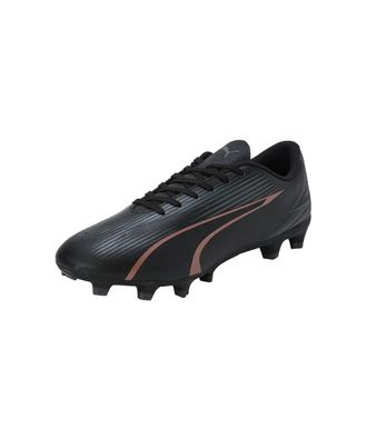 Puma Puma Men Ultra Play Fg/Ag Soccer Shoes, Puma Black-Copper Rose, 44.5 EU