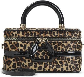 Roger Vivier Hobo Bags - Structured Rectangular Handbag With Bold Leopard P - Gr. unisize - in Schwarz - für Damen