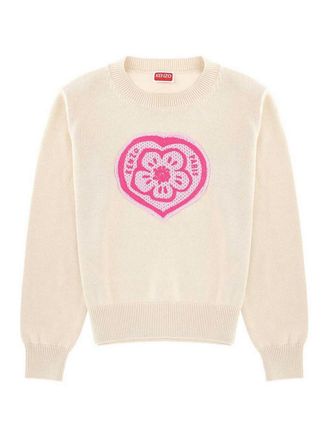 Kenzo Rundhalspullover - Hellrosa