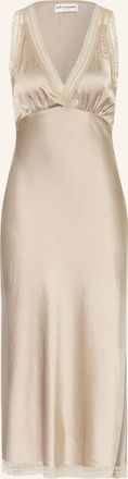 Lollys Laundry Lollys Laundry Satinkleid Clarill Mit Spitze beige