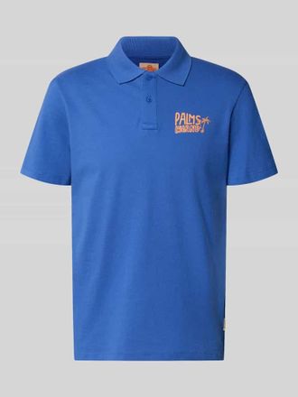 Blend Regular Fit Poloshirt mit Print und Knopfleiste Modell MAILLE