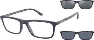 Emporio Armani Homme, Accessoires, Bleu, Taille: 55 MM Ea4160 Optical Frame