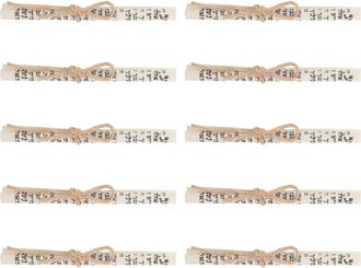 Garneck 10 St&uuml;ck Teiliges Koscher Hebr&auml;isch Mezuzah T&uuml;rrolle mit Segensspr&uuml;chen Langlebiges Pergament f&uuml;r J&uuml;dische T&uuml;rdeko und Spirituellen Schutz f&uuml;r Haus Fe