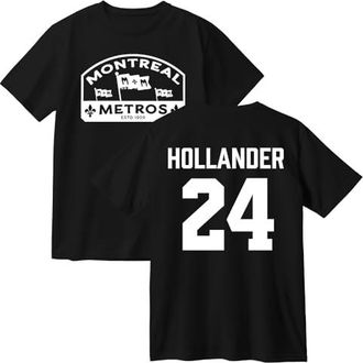 Generic Heat Rivalry Shane Hollander 24 T-shirt en coton pour homme et femme &agrave; manches courtes col rond d&eacute;contract&eacute; tendance, Noir, XL