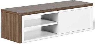 TemaHome Symbiosis Move Meuble TV, Noyer et Blanc, 110x35x32 cm
