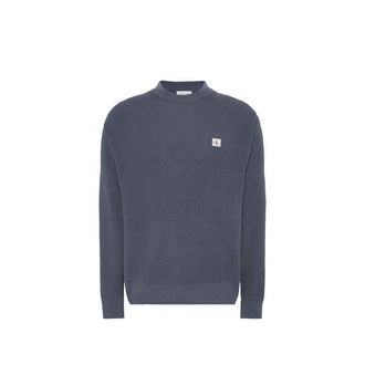 Calvin Klein Pull droit col rond en coton