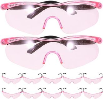 TOPBATHY 12 Pi&egrave;ces Lunettes de Protection Gar&ccedil;on Fille Unisexes Lunettes Transparentes Antichoc et Confortables pour Jeux Cs Sport Science et Activit&eacute;s Scolair