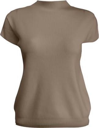 Generic Femme Tee Shirt Grande Taille D&eacute;contract&eacute; Imprim&eacute; T-Shirt Top Manche Courte D&eacute;t&eacute; Amples Basique Tshirt Sport Chic Col en Rond Haut Tunique &Agrave; Manches C