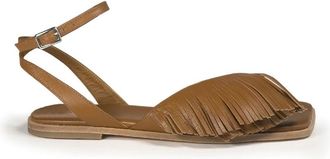 Vic Mati&eacute; Femme, Chaussures, Brun, Taille: 40 EU Sandales en cuir Nappa