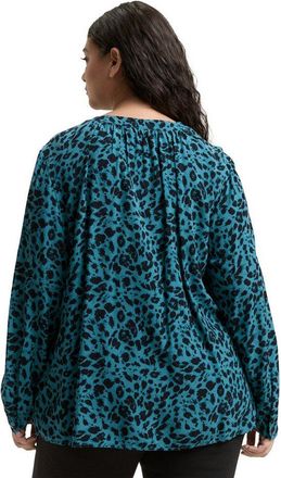 Tom Tailor Klassische Bluse mit Leo-Print