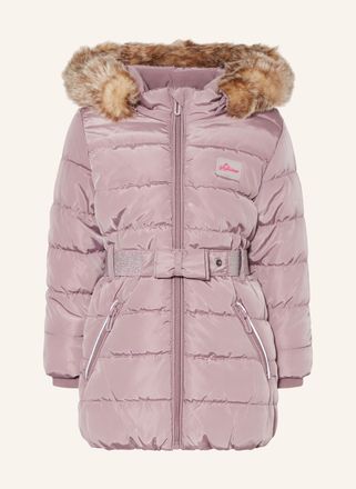s.Oliver S.Oliver Red Steppmantel Mit Abnehmbarer Kapuze lila