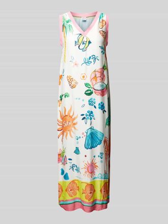 Emily van den Bergh Midikleid mit V-Ausschnitt