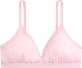 Tommy Hilfiger Soutien-gorge triangle &agrave; dentelle et motif l&eacute;opard