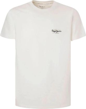 Pepe Jeans London Homme, Tops, Blanc, Taille: 2XL T-Shirt