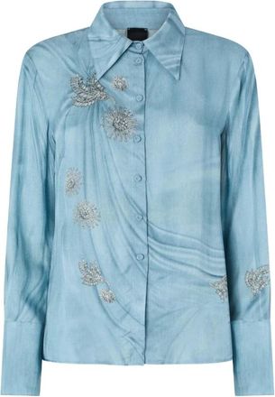 Pinko Pinko, Femme, Blouses et Chemises, Bleu, Taille: 42 FR Pinko Chemises