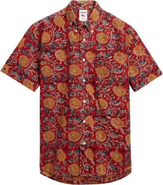 Sebago Homme, Chemises, Multicolore, Taille: L Camicia Button Down Muddyriver