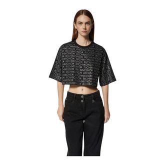 John Richmond Damen, Oberteile, Schwarzk, SGröße