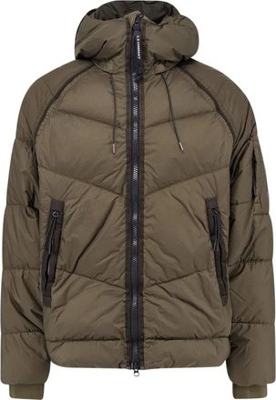 C.P. Company Kurze Daunenjacke aus Polyamid - - Jackets - Herren - Gr&uuml;n - 2XL