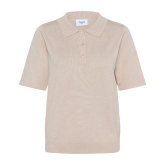 Saint Tropez MilaSZ Polo SS Pullover - Femme - Tops - Beige - Taille: 44 FR