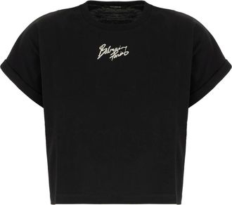 Balmain Femme, Tops, Noir, Taille: 38 FR T-Shirt