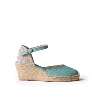 Toni Pons Damen-Espadrille aus Leinen - CALDES - Minze, 40 EU