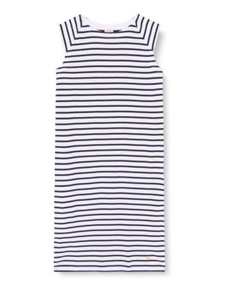 Armor Lux Damen Heritage Tankkleid Kinderkleid, Weiß/Seal, 42