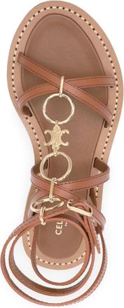 Celine Olympia Sandals - Brown