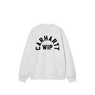 Carhartt Work in Progress Logo-Embroidered Cotton Blend Sweatshirt - Gray