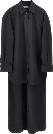 Balenciaga Poplin oversized shirt with train Woman 38