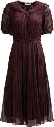 Ulla Johnson Femme, Robes, Brun, Taille: 40 FR Nan Midi Dress
