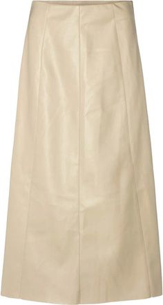 Rue de Femme RUE de Femme, Femme, Jupes, Beige, Taille: 42 FR Leather Skirts